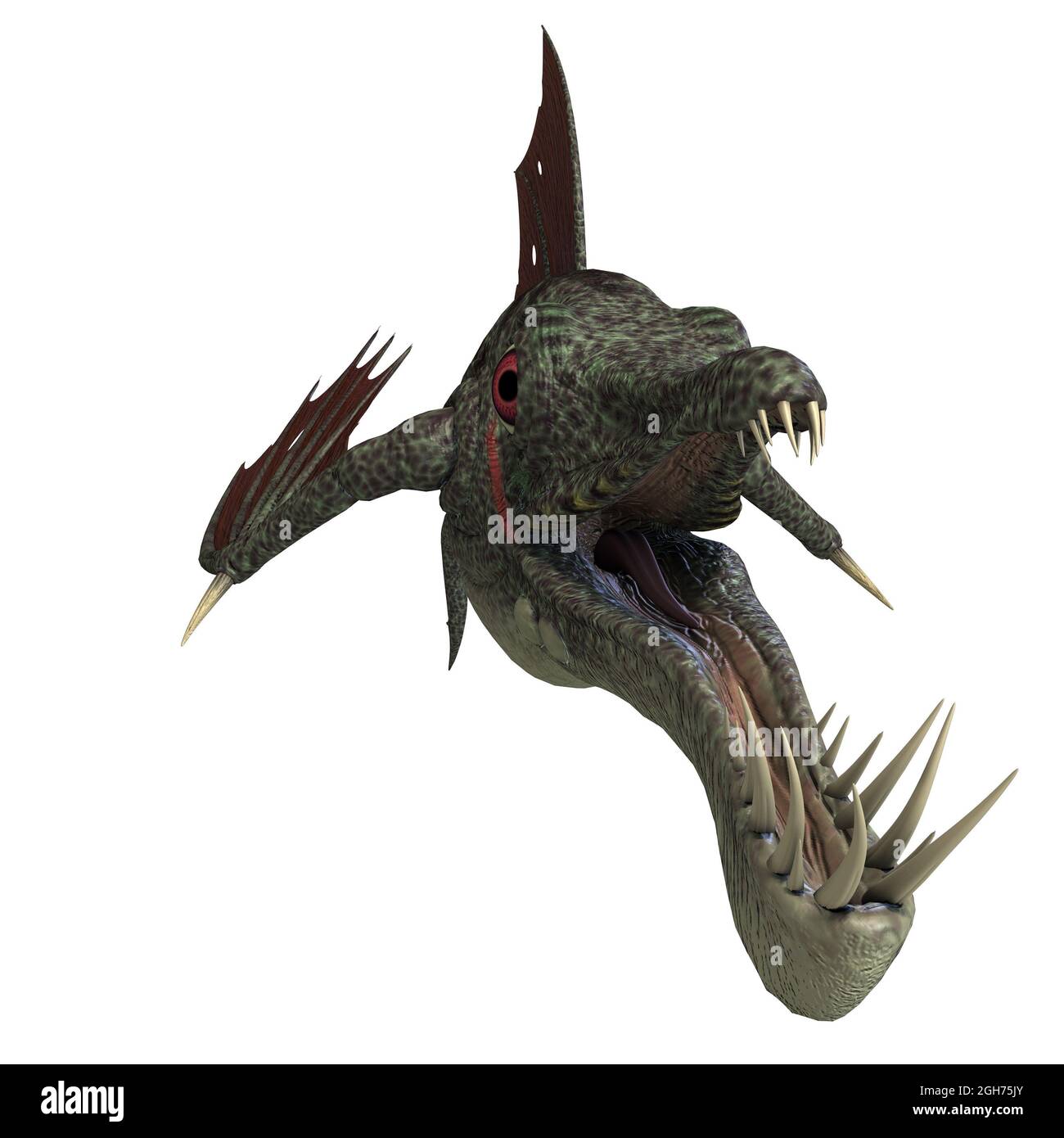 3d-illustration of an isolated fantasy dragon fish Stock Photo - Alamy