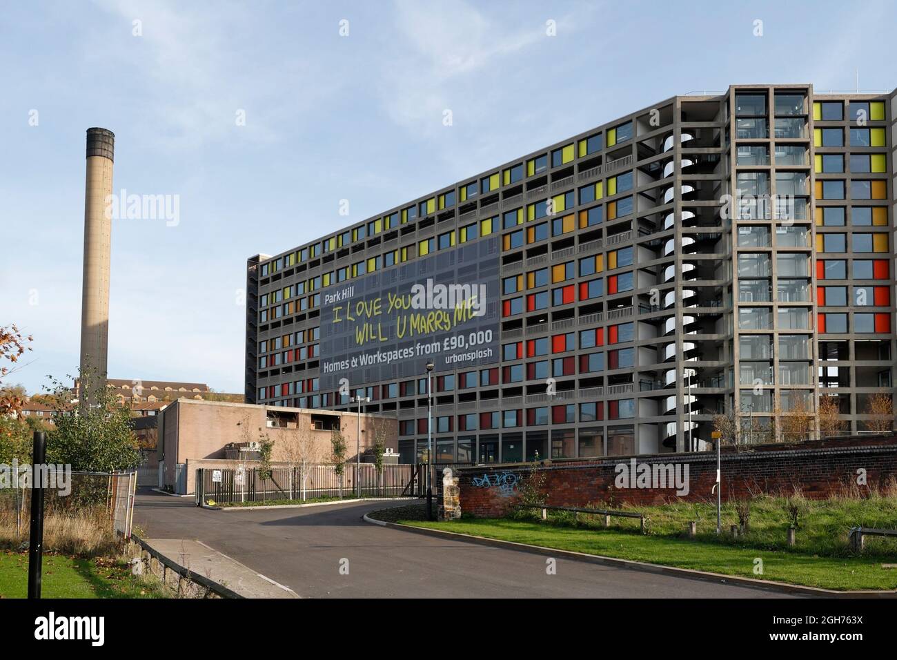 Park Hill Flats in Sheffield England, grade II* listed building ...