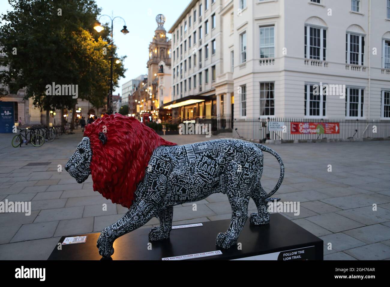 Tusk Lion Trail Stock Photo - Alamy