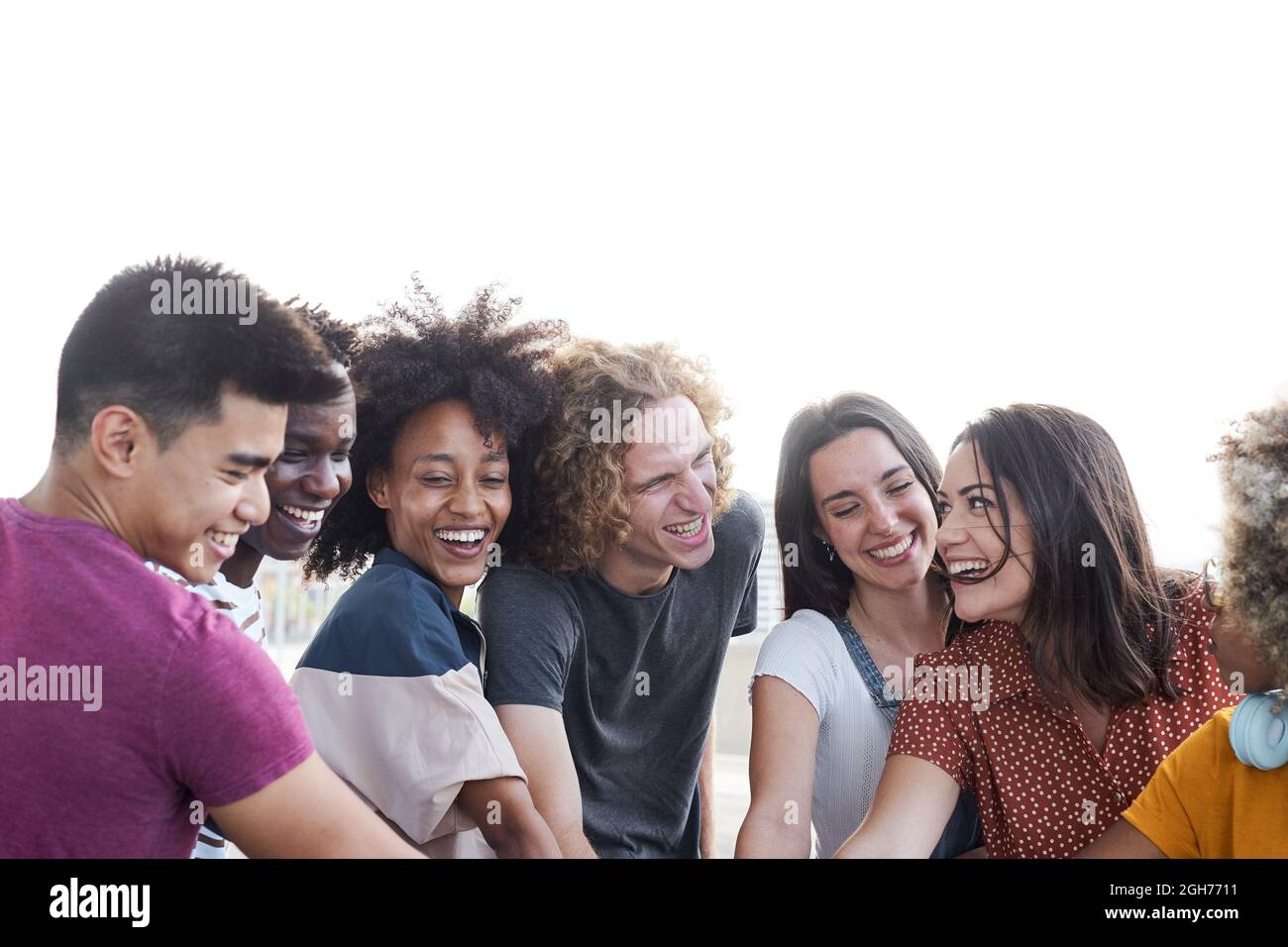 Group Of People Looking At Each Other