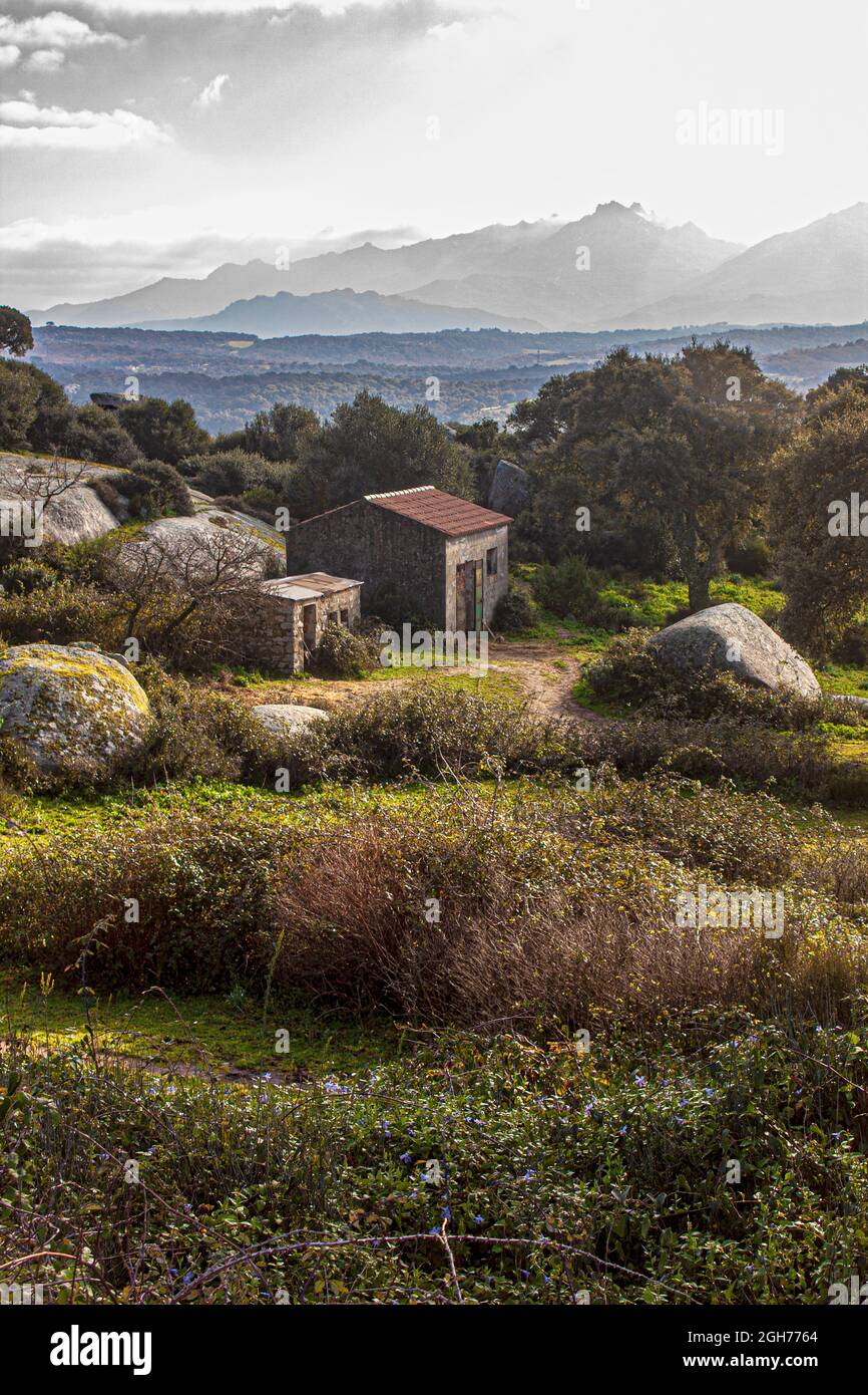 This the Valle della Lune, Valley of the Moon, in northwestern Sardinia ...
