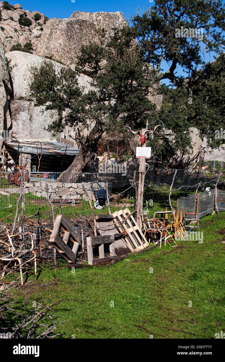 This the Valle della Lune, Valley of the Moon, in northwestern Sardinia ...