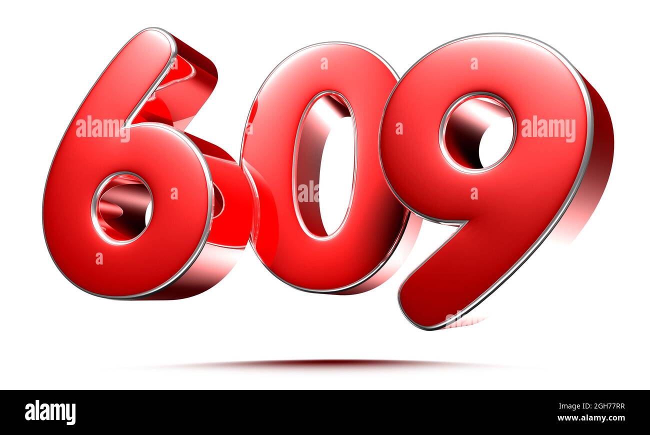 3d number 609 Cut Out Stock Images & Pictures - Alamy
