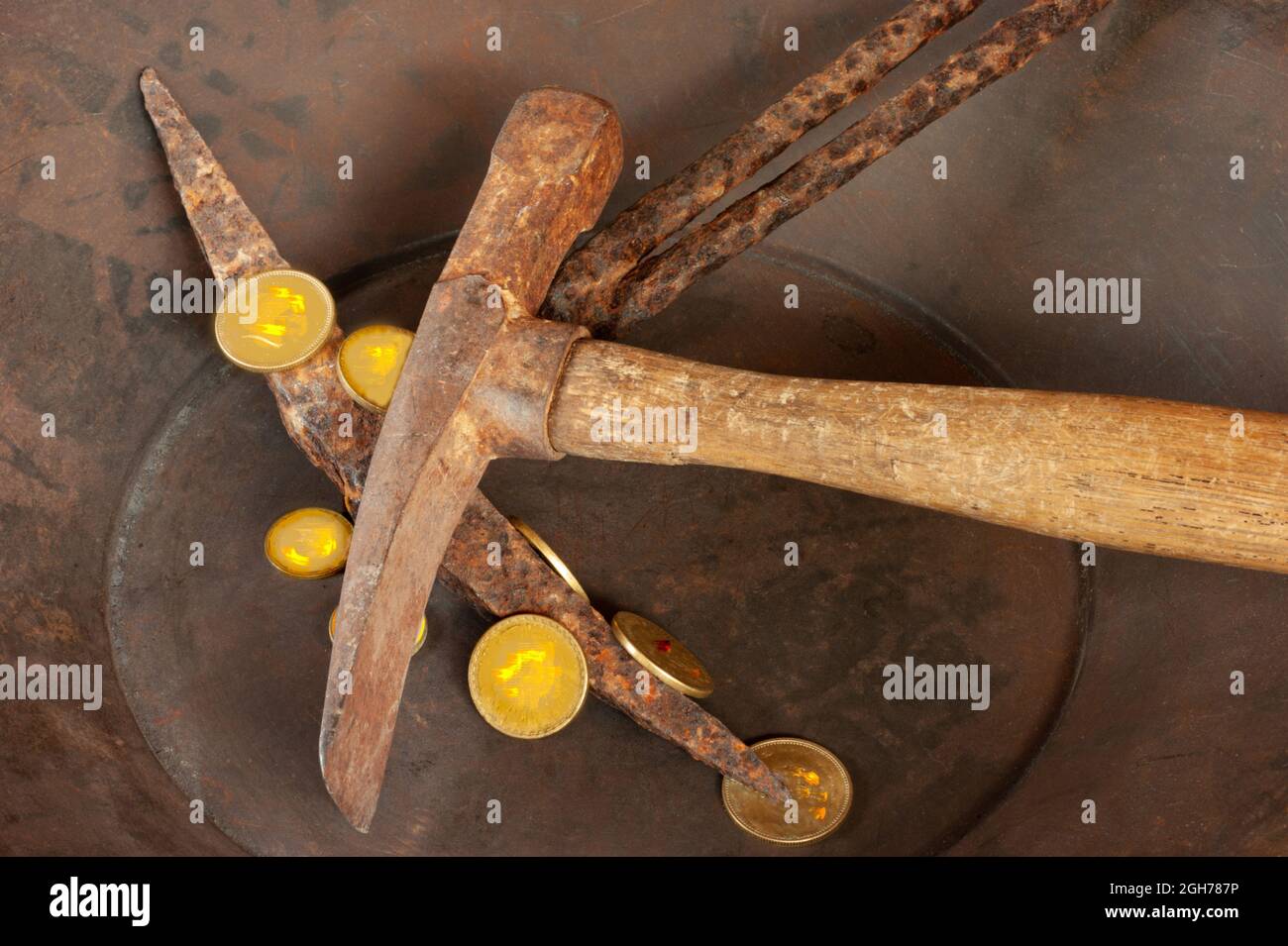 This is hard work and competition using old mining picks to mine ...