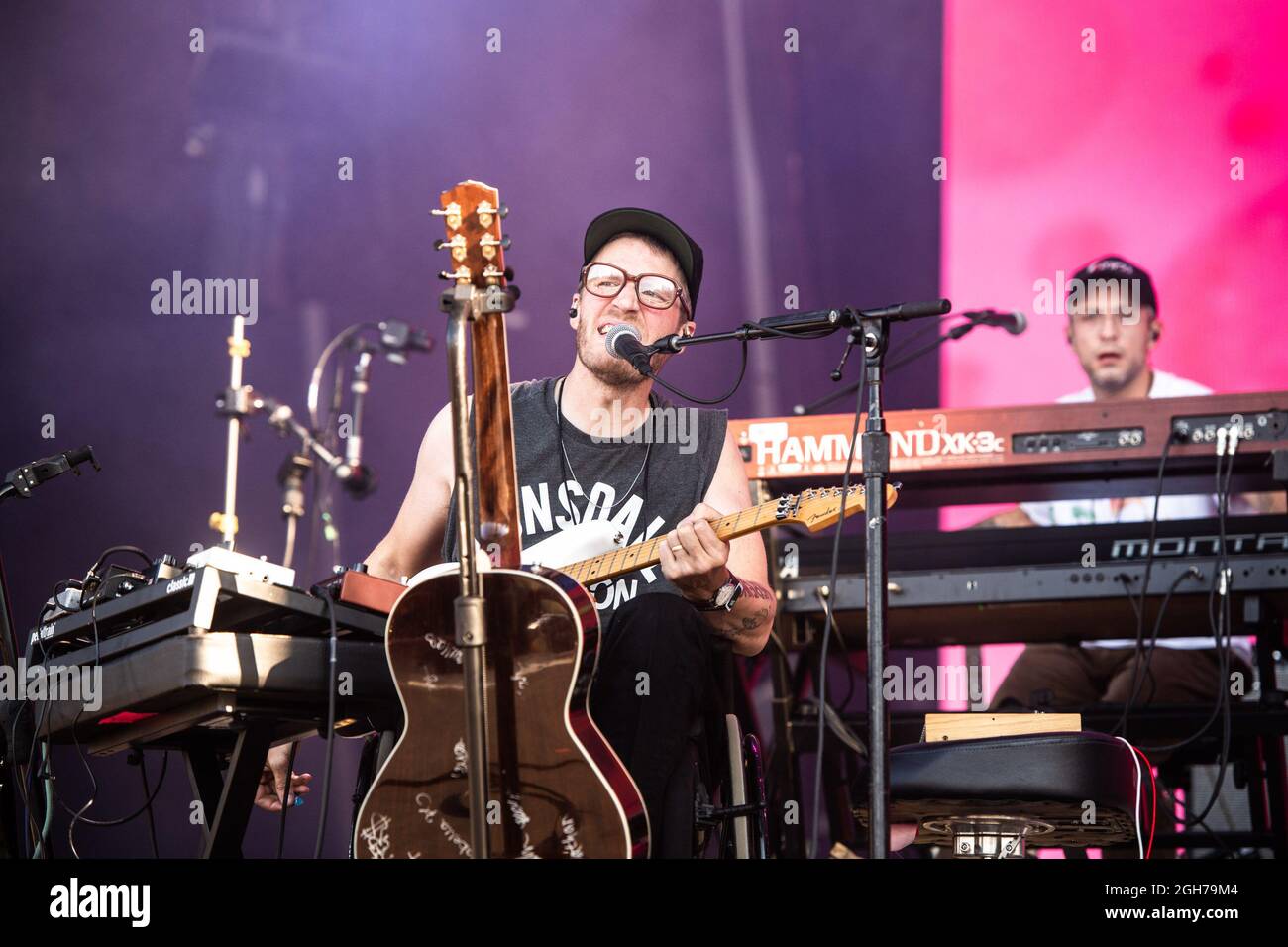 Eric Howk of Purtugal. the man performs during Day 2 of the 2021 ...