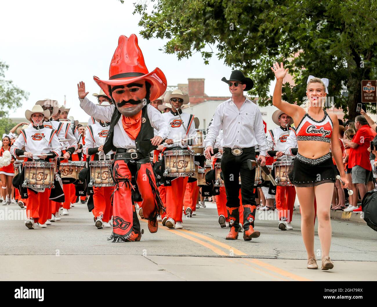 Stillwater, OK, USA. 04th Sep, 2021. Oklahoma State Mascot Pistol Pete ...