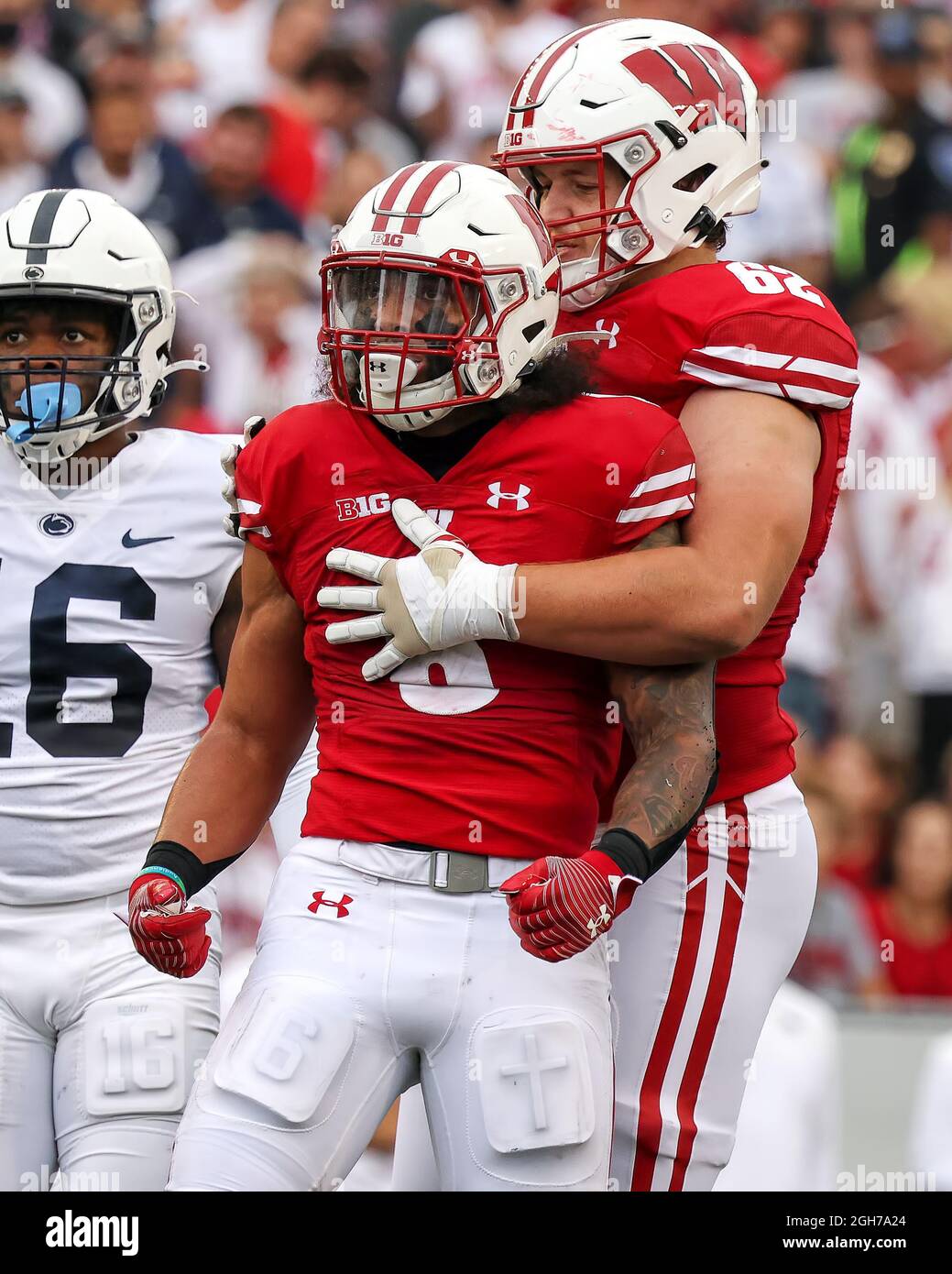 Madison, WI, USA. 04th Sep, 2021. Wisconsin Badgers running back Chez ...