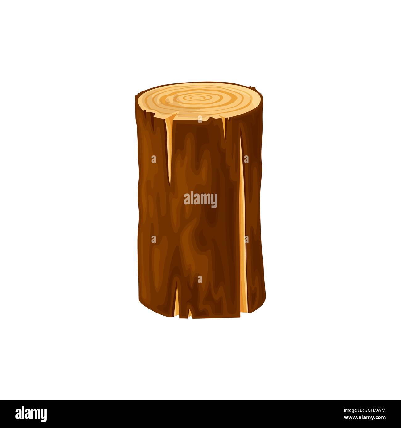 Cartoon Tree Log