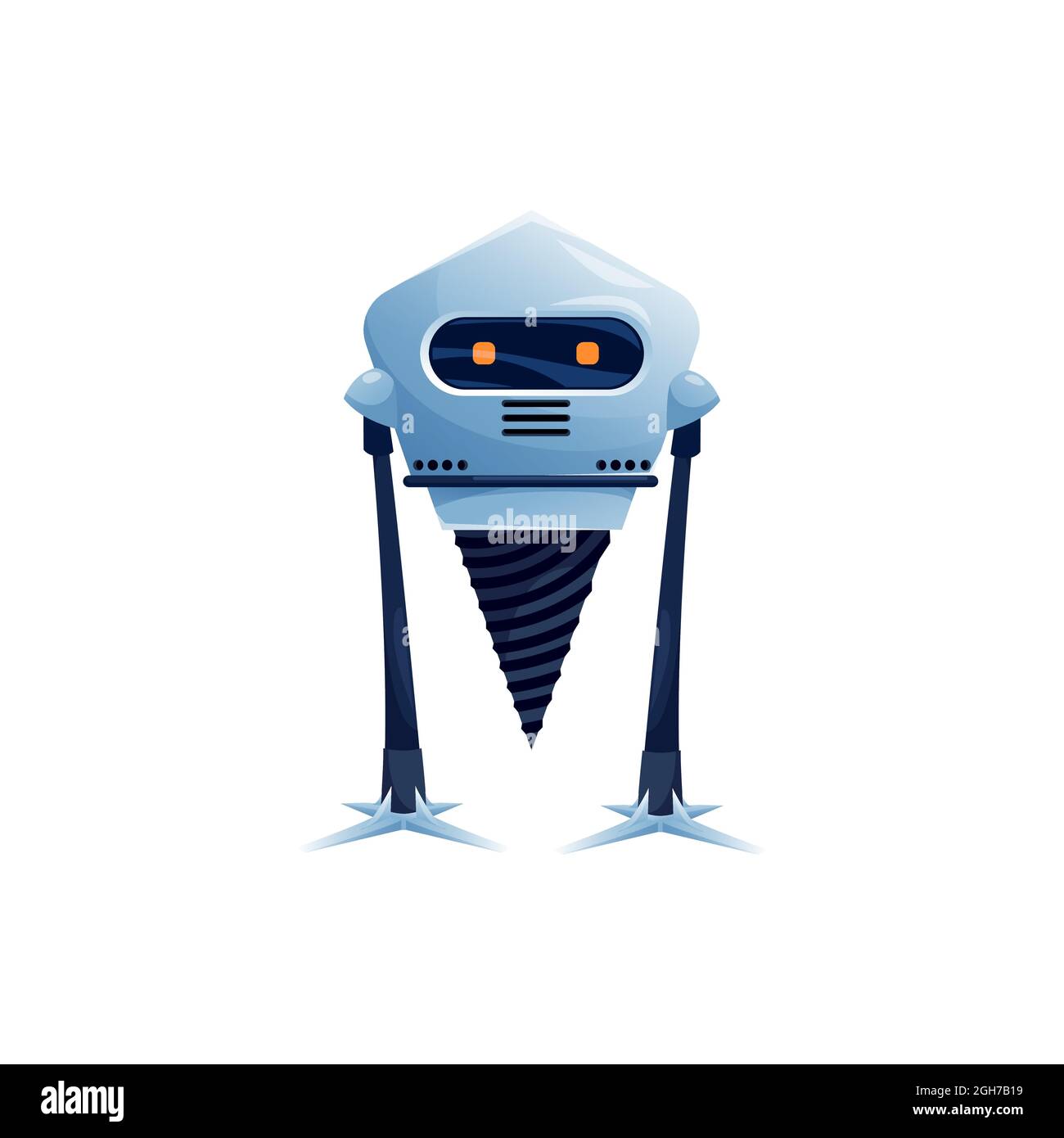 Robot drilling machine isolated hydraulic robotic character with steady ...