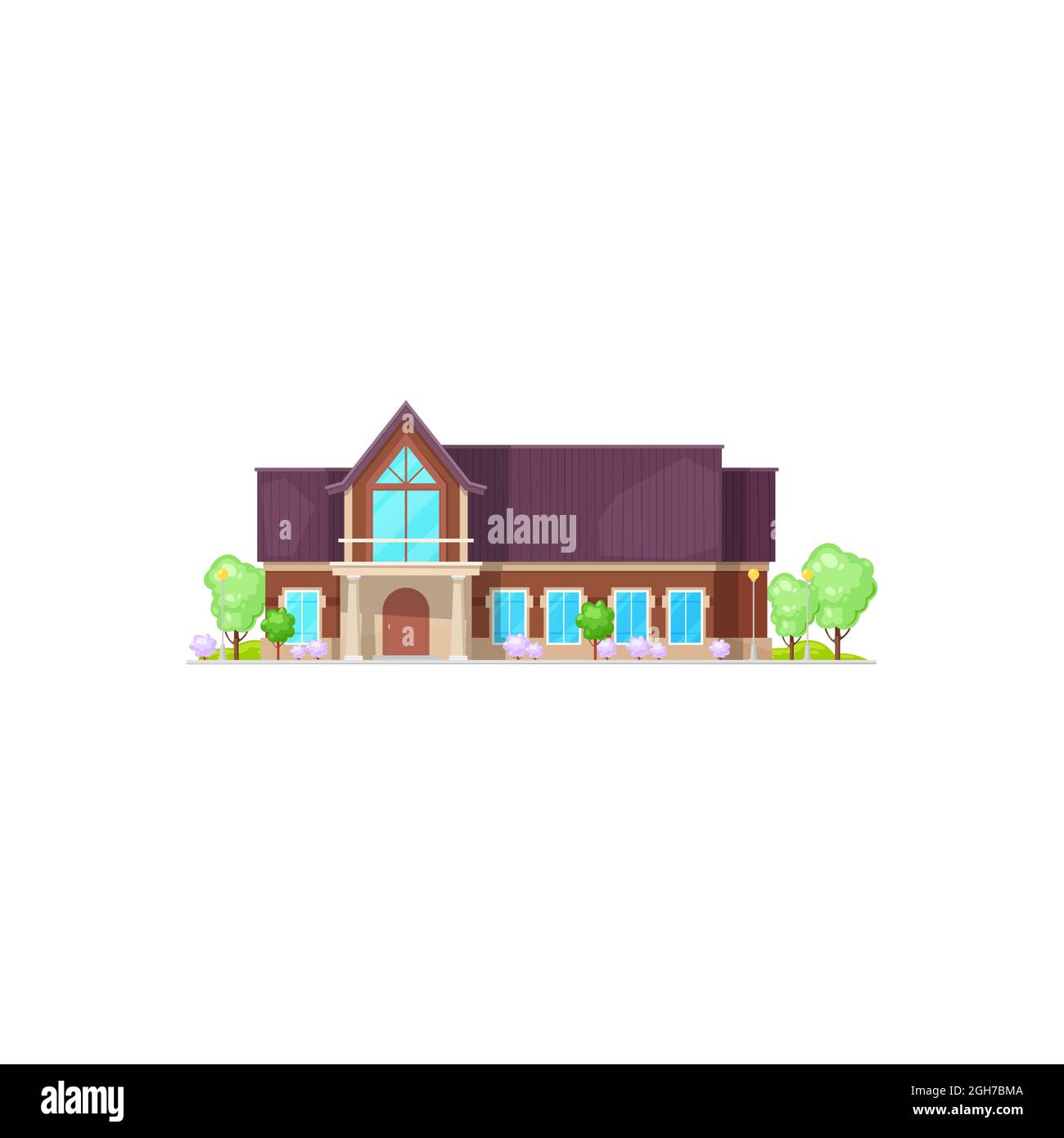 Two storey house icon icon cartoon hi-res stock photography and images ...