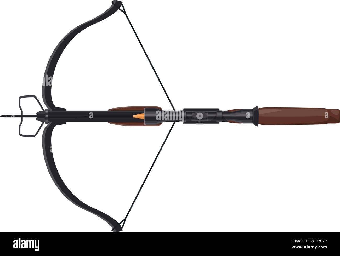 Shooting a crossbow Stock Vector Images - Alamy