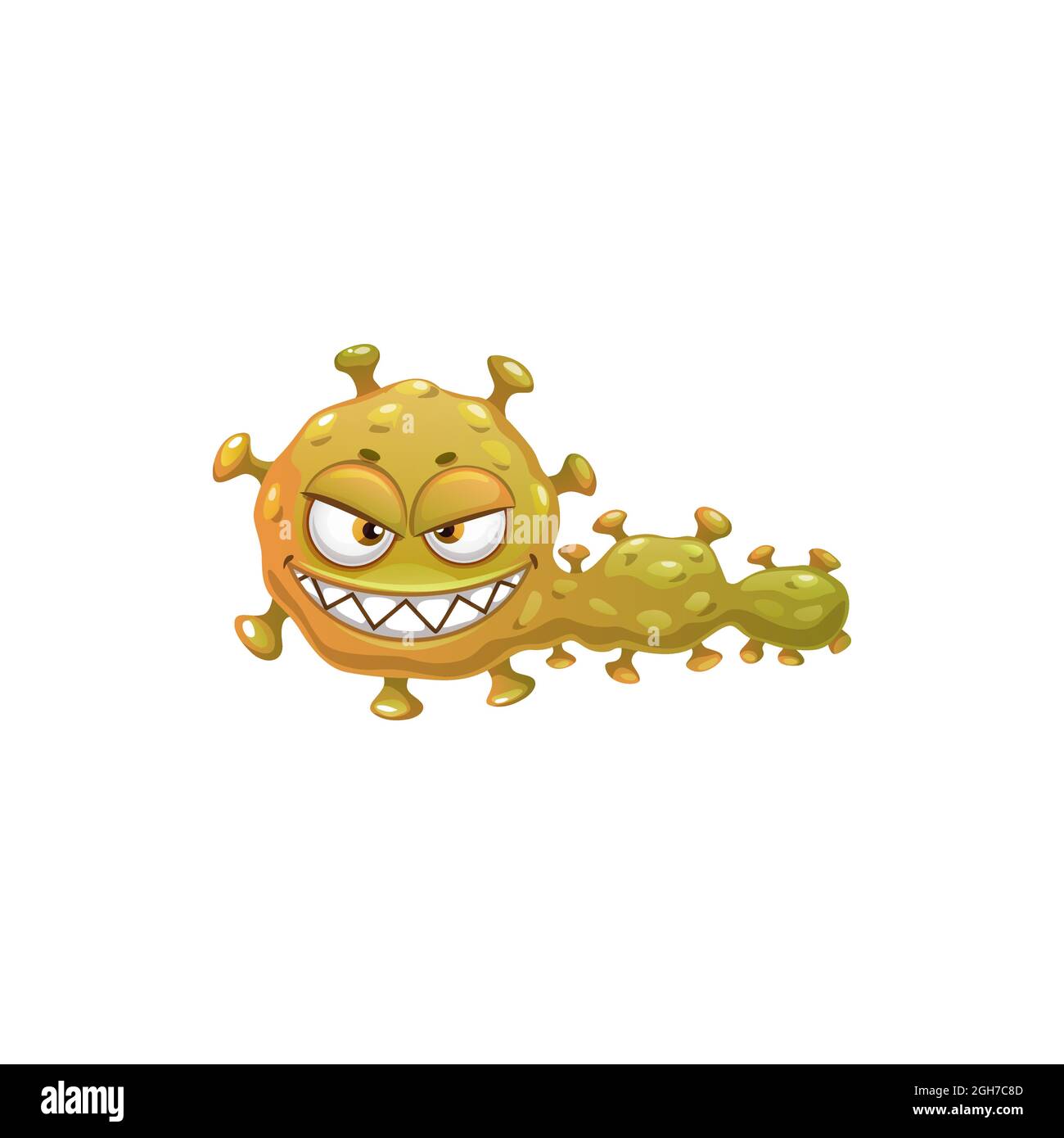 Cartoon Angry Germ