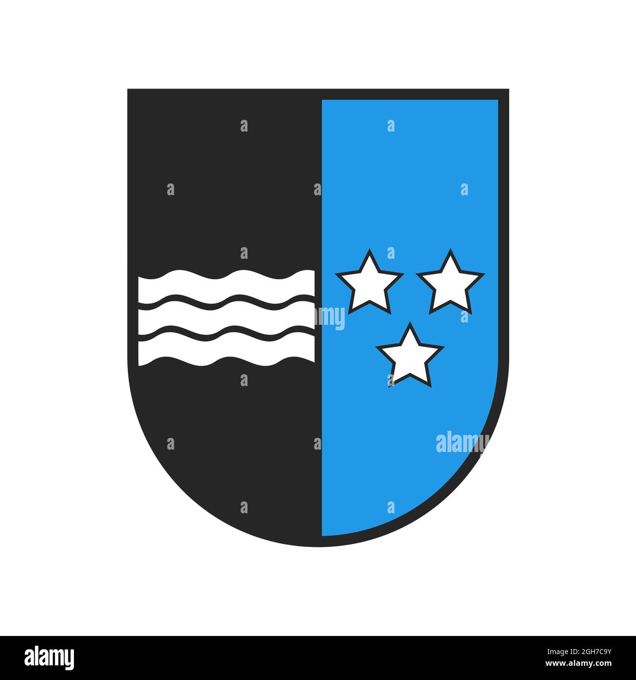 Switzerland canton coat of arms flag, Swiss Aargau state crest shield ...