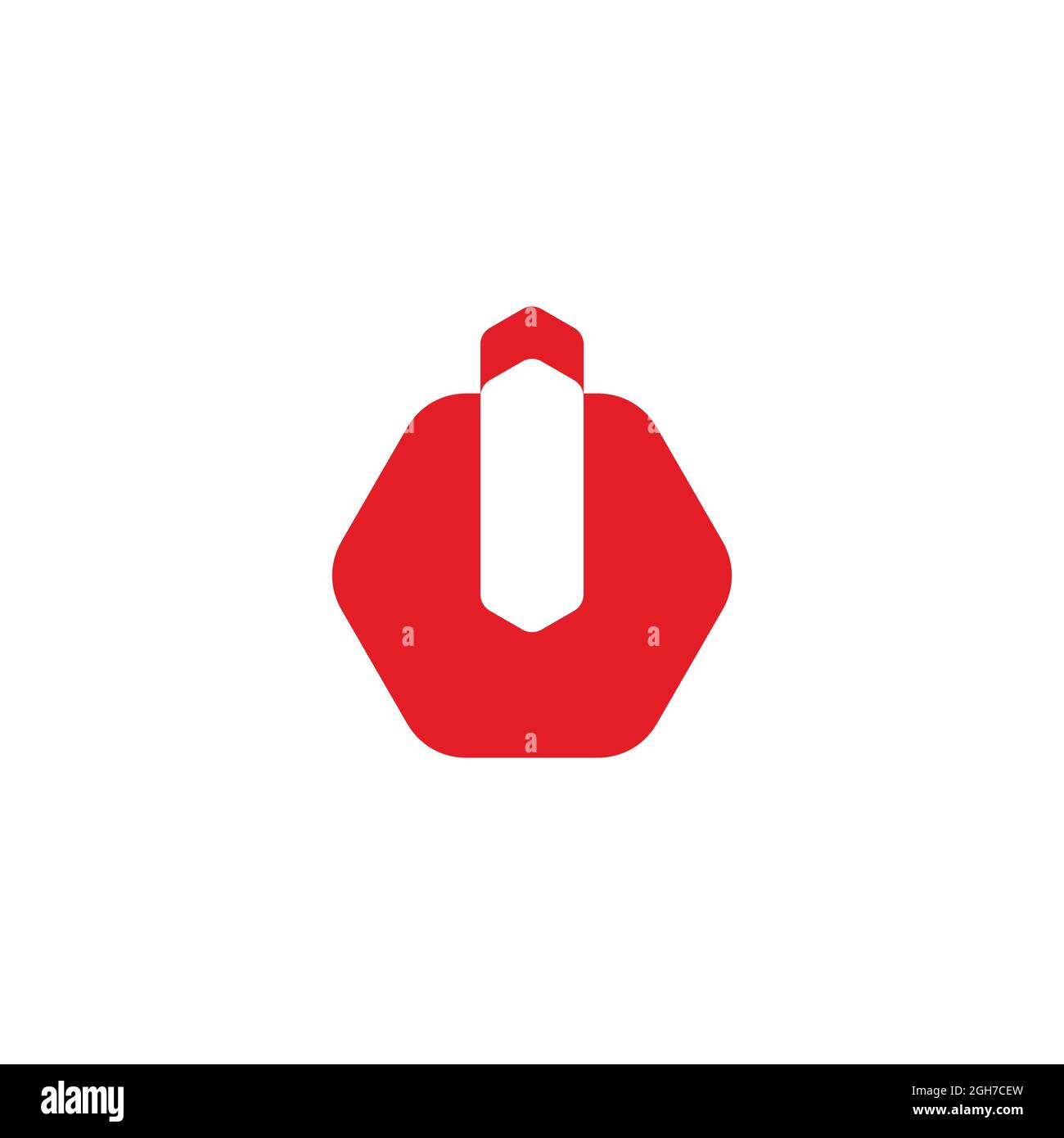 letter u airplane fast jet abstract logo vector Stock Vector Image ...