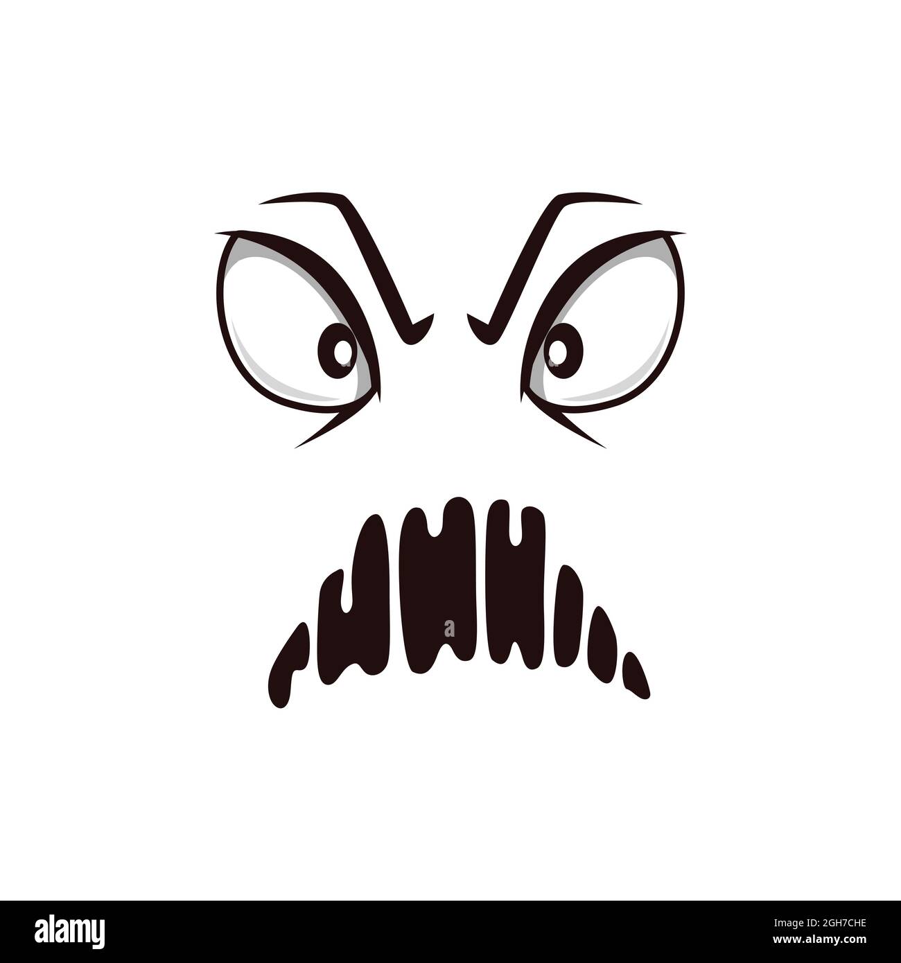 Monster Face Cartoon
