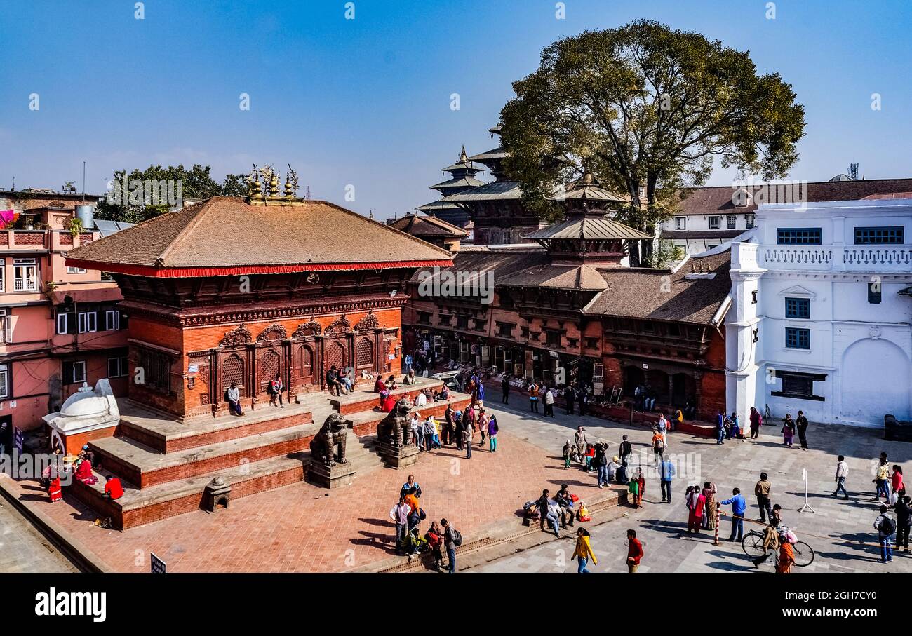 Nava Jogini temple in Maru Tol square, Kathmandu,before the 2015 Nepal ...
