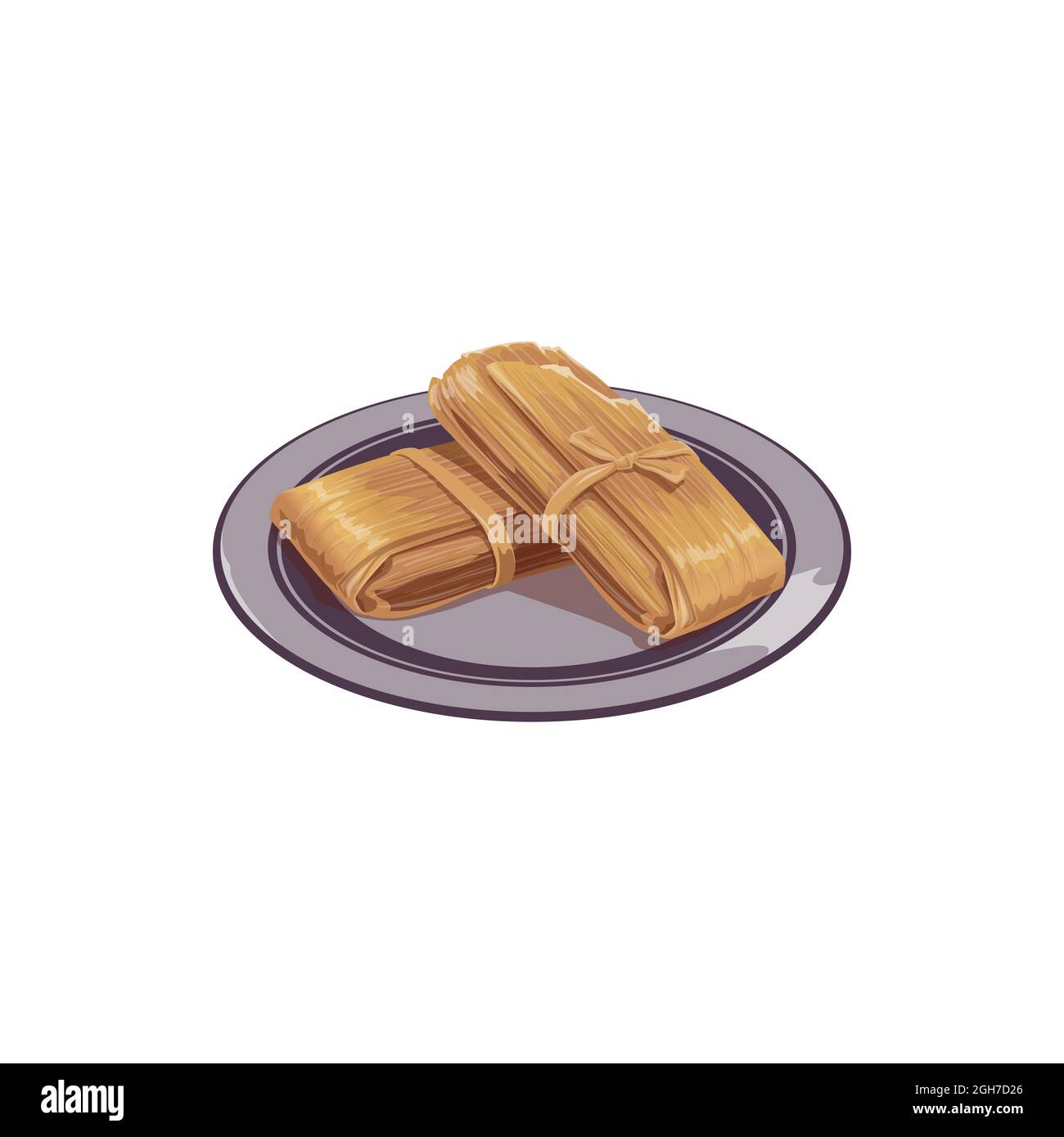 Fruit tamale wrapped dessert on plate isolated traditional mexican food ...