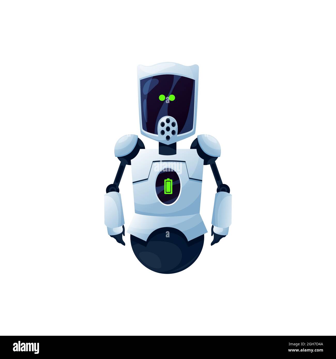 Android robot kids toy futuristic character isolated icon.Vector ...
