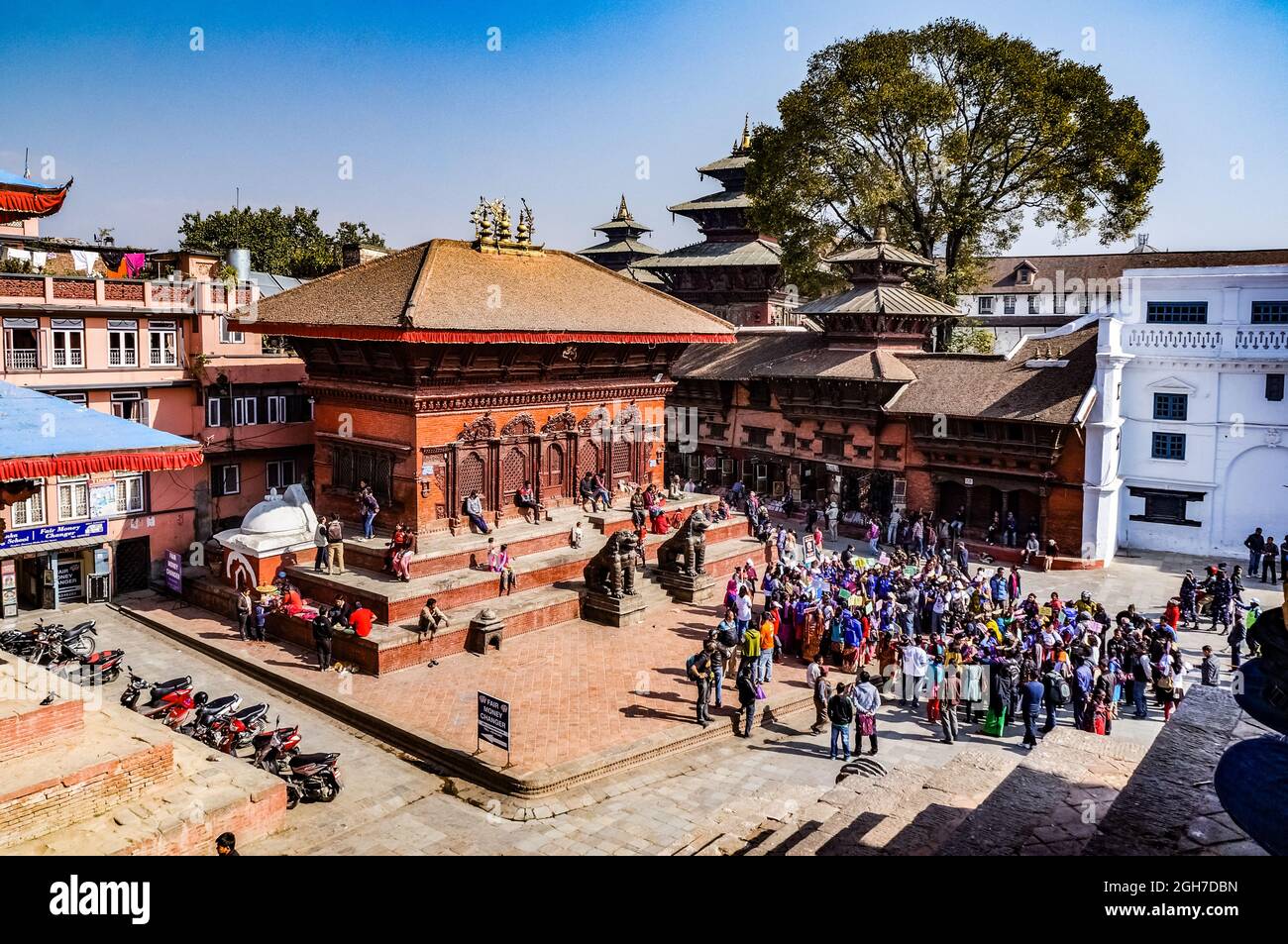 Nava Jogini temple in Maru Tol square, Kathmandu,before the 2015 Nepal ...