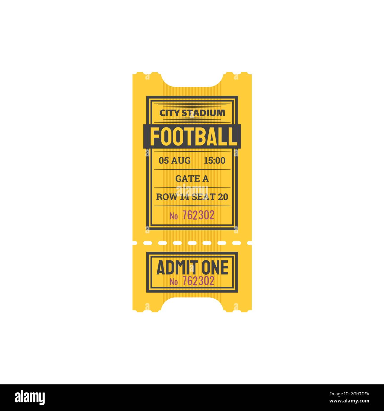 Nfl Football Ticket Template