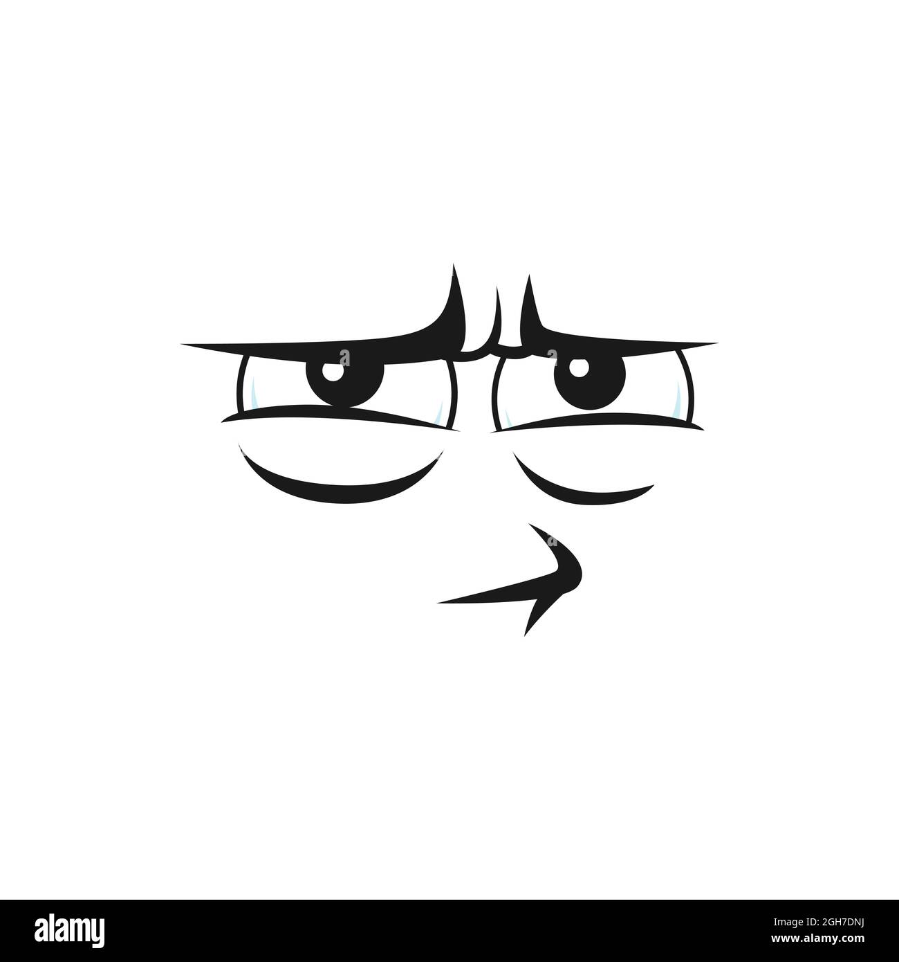 Irritated Face Cartoon