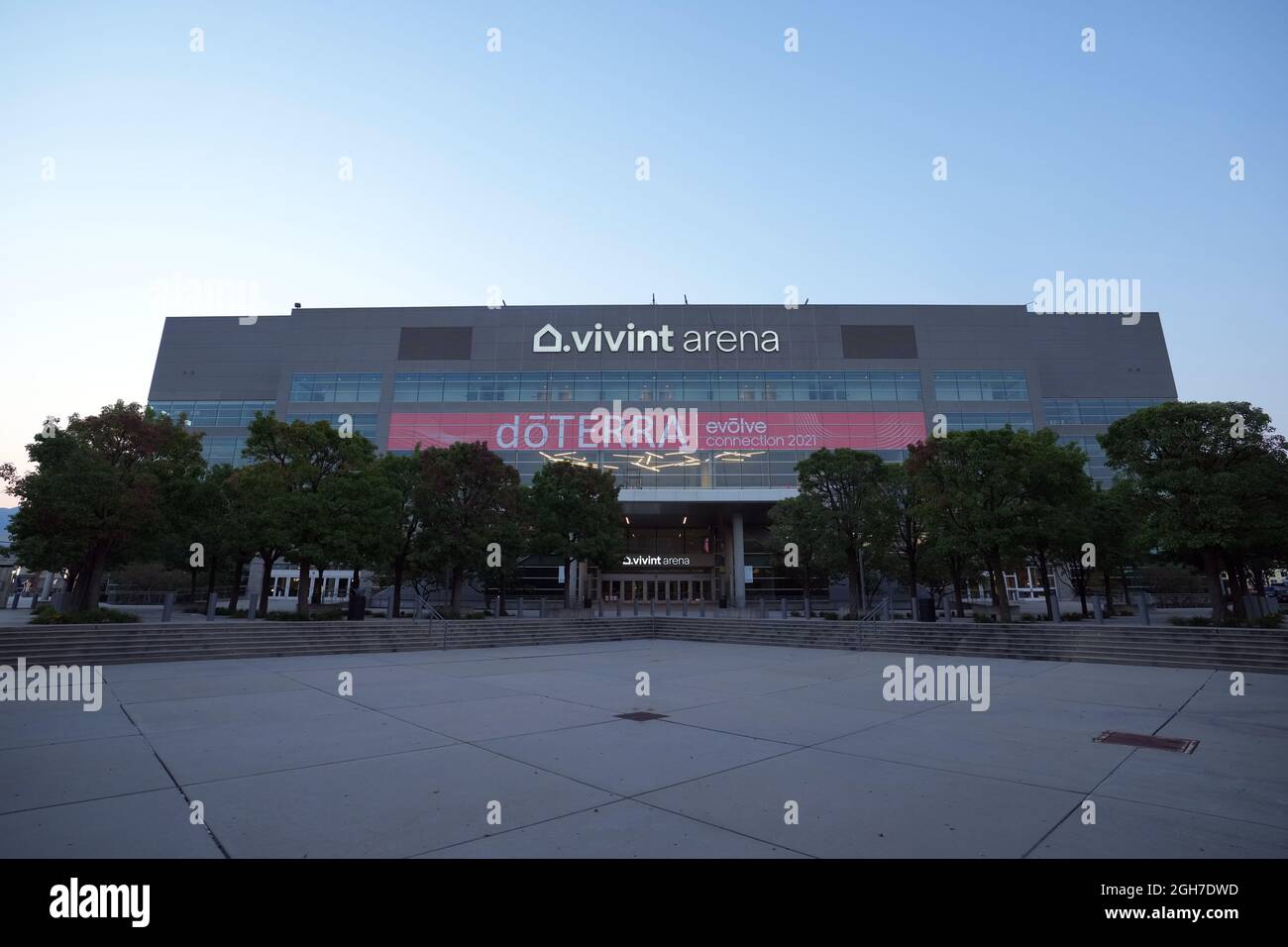 A general view of Vivint Smart Home Arena, Sunday, Sept. 5, 2021, in ...