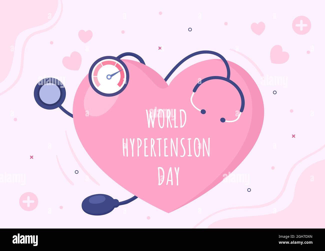 World Hypertension Day Vector illustration Commemorated Every May 17 to ...