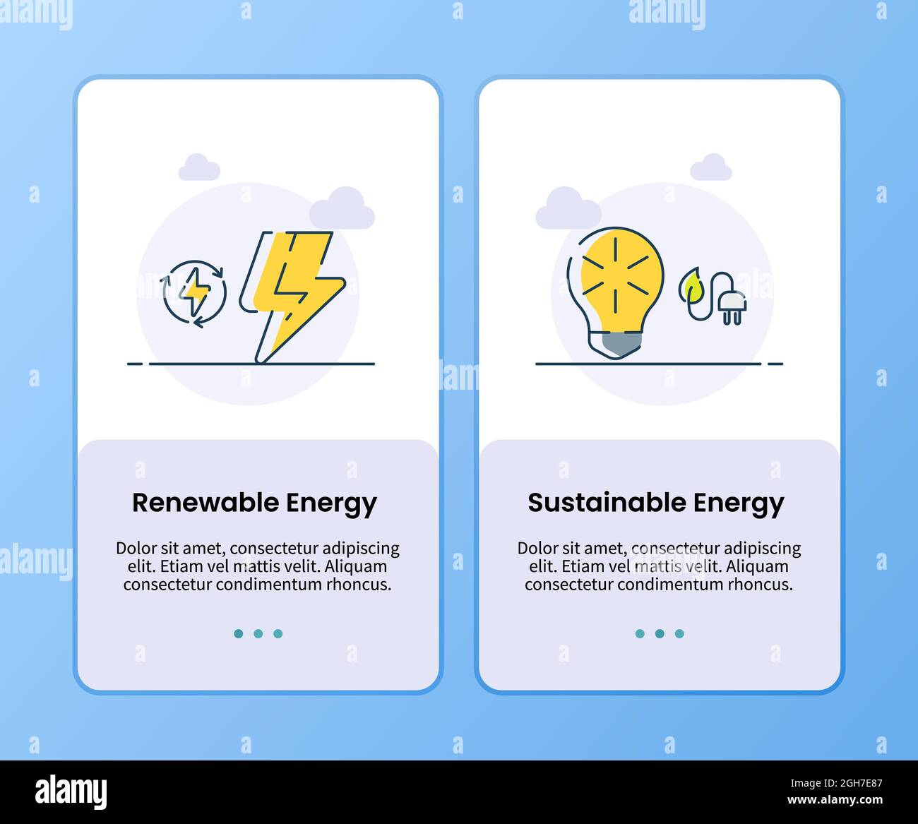 renewable energy and sustainable energy onboarding template for mobile ...