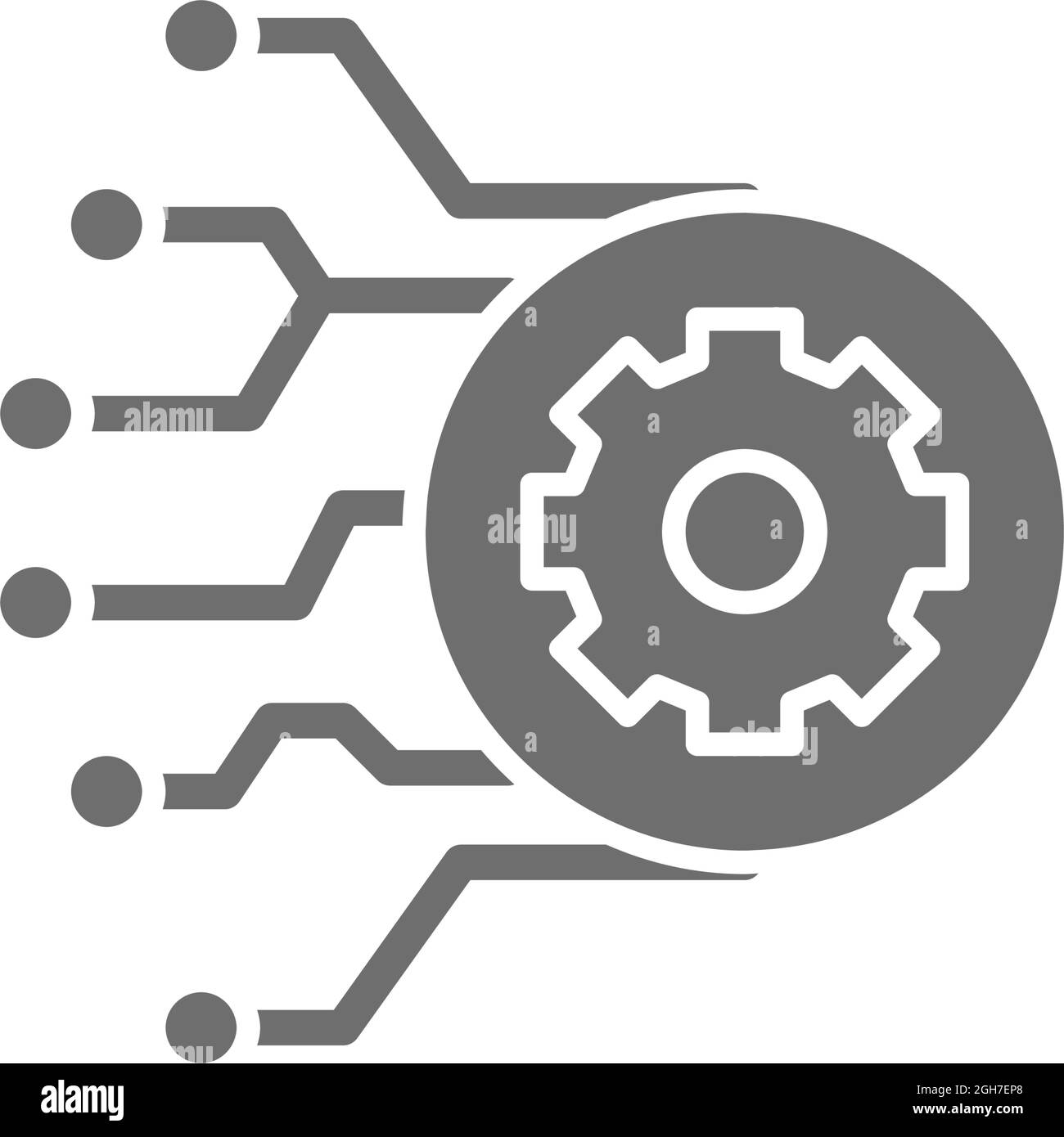 Data gear board icon Cut Out Stock Images & Pictures - Alamy