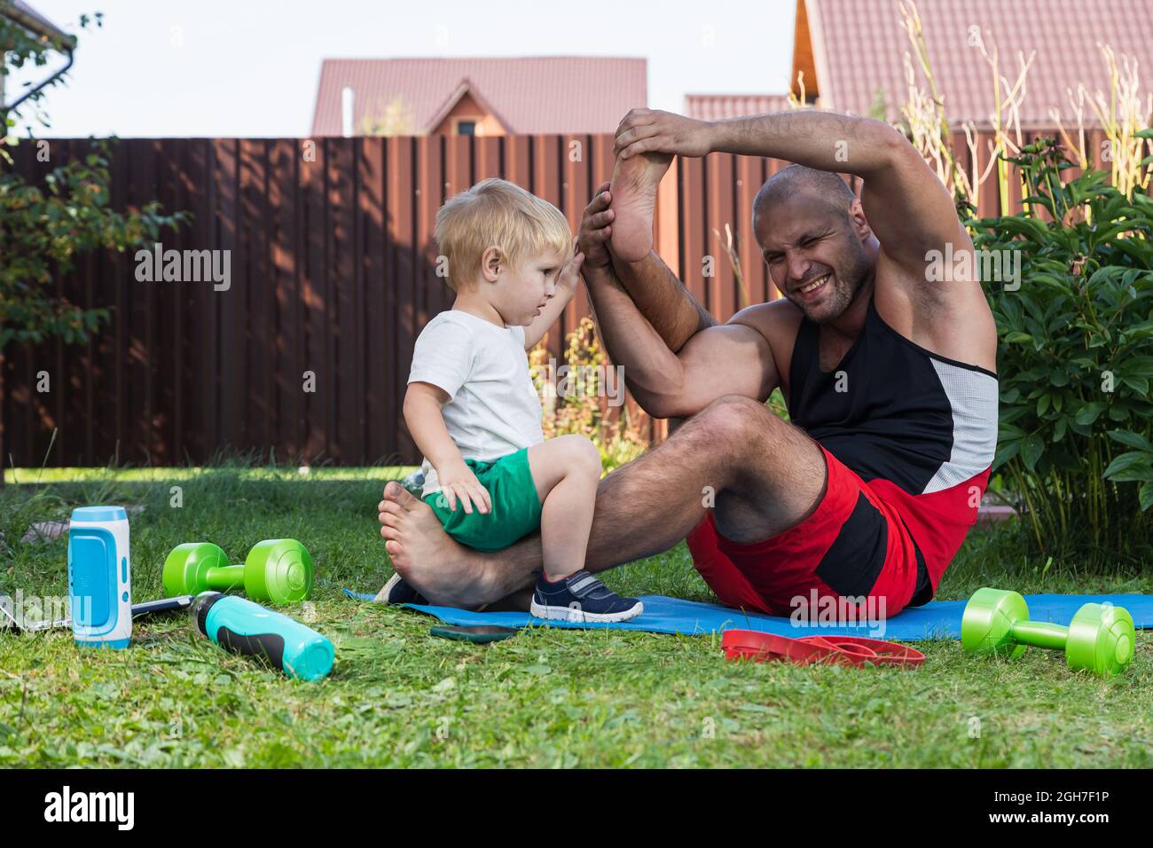 Boy throws grass hi-res stock photography and images - Alamy