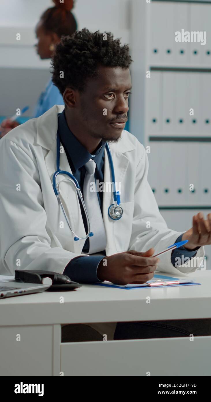 Invalid patient with disability having healthcare appointment with ...