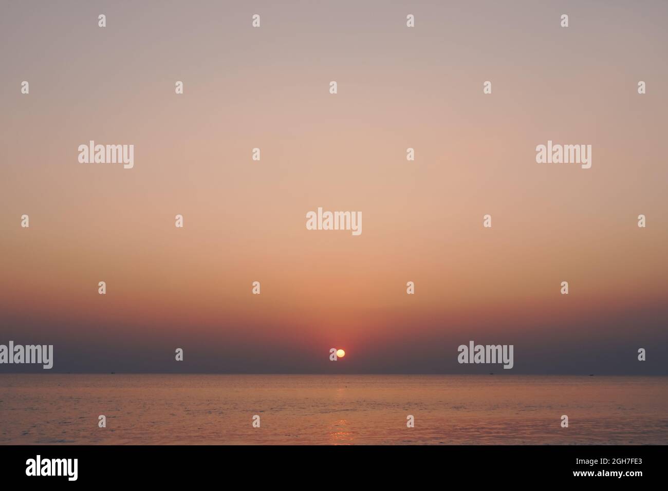 Tropical nature clean beach sunset sky time with sun light background ...