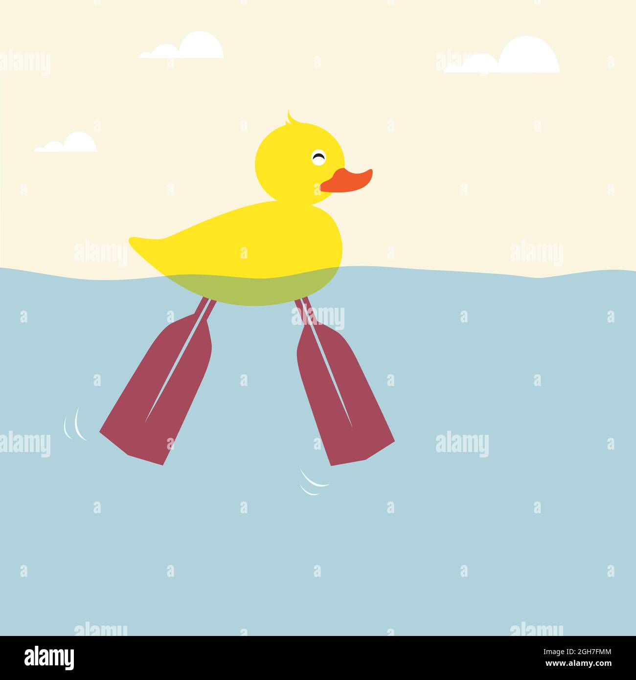 Foot paddle Stock Vector Images - Alamy