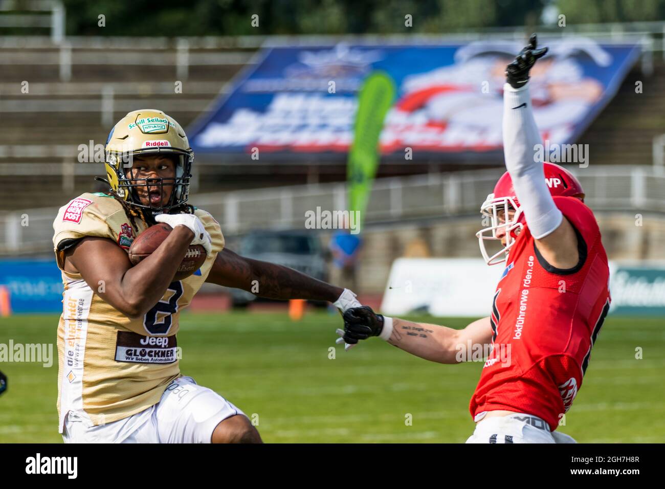 WR # 8 Darrell Stewart Jr. / Dresden Monarchs Stock Photo - Alamy
