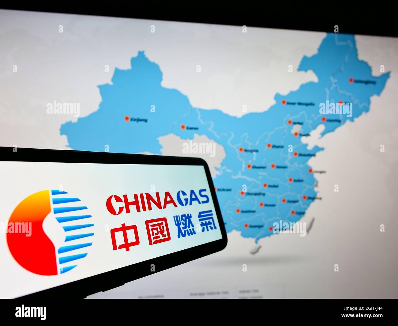 China gas industry infrastructure map hi-res stock photography and ...