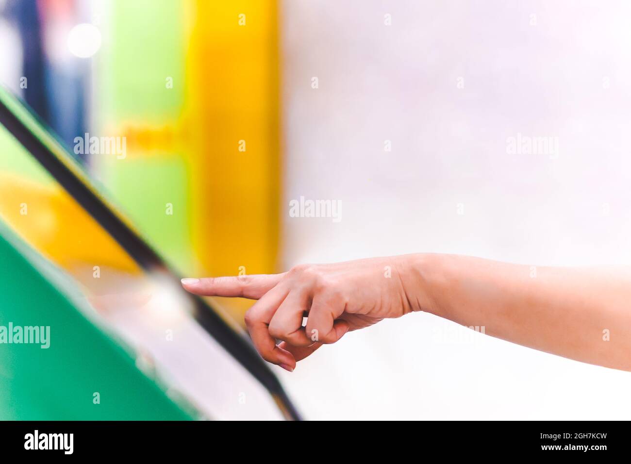 Digital touchscreen terminal hi-res stock photography and images - Alamy
