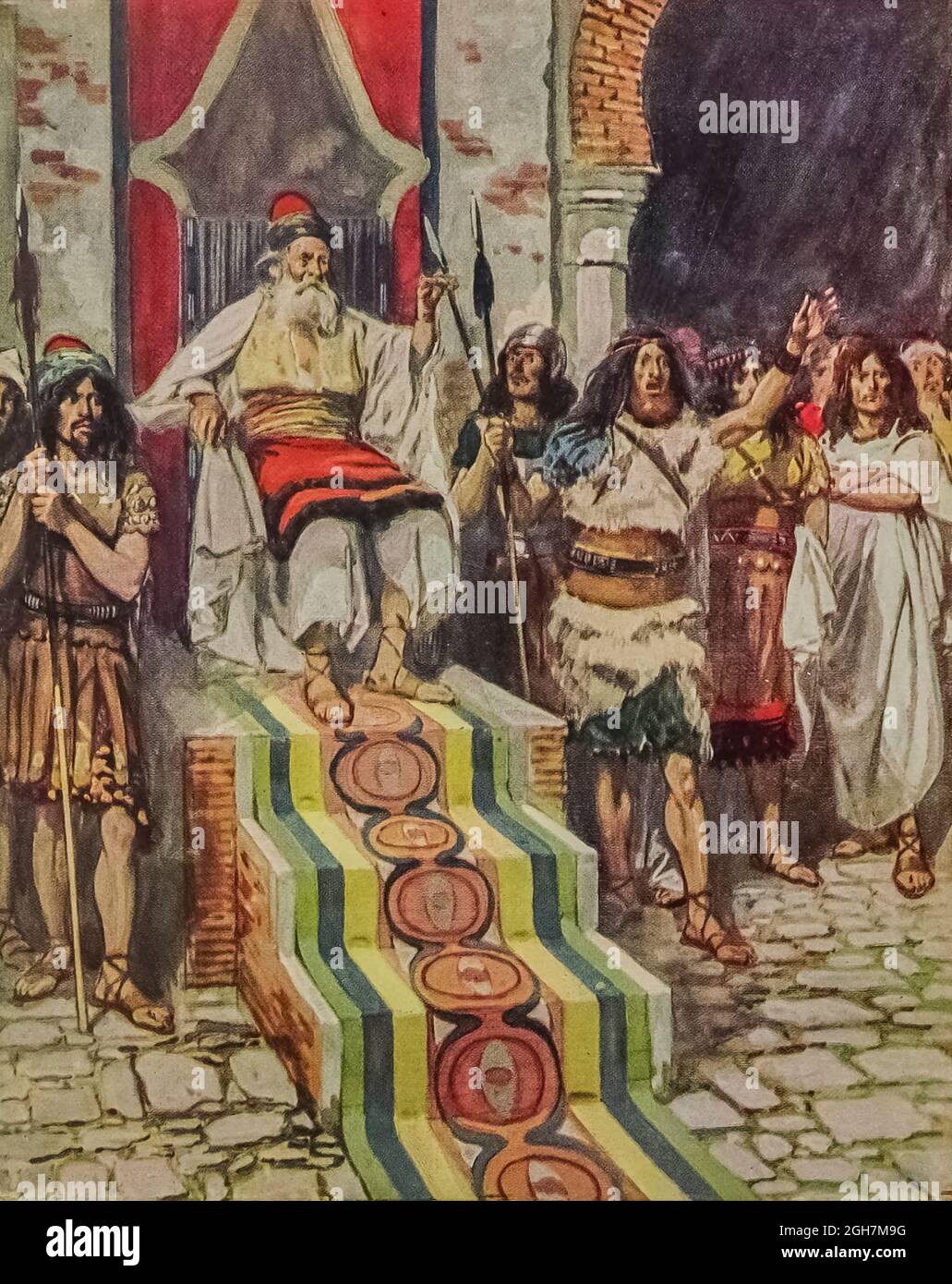 DAVID SEES THE MESSENGER ARRIVE. II Samuel xviii. 24. “And David sat ...