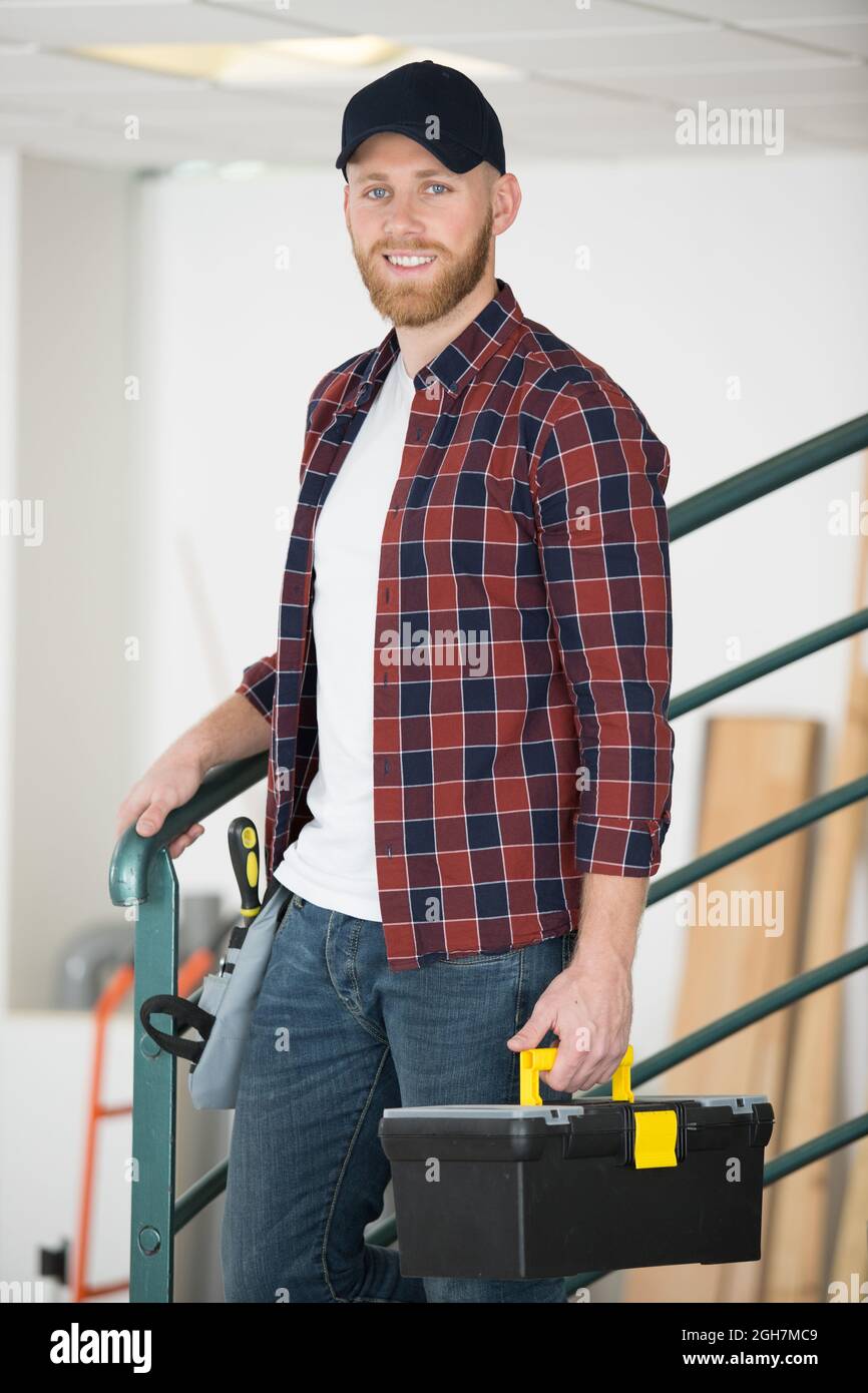professional service man with toolbox Stock Photo - Alamy