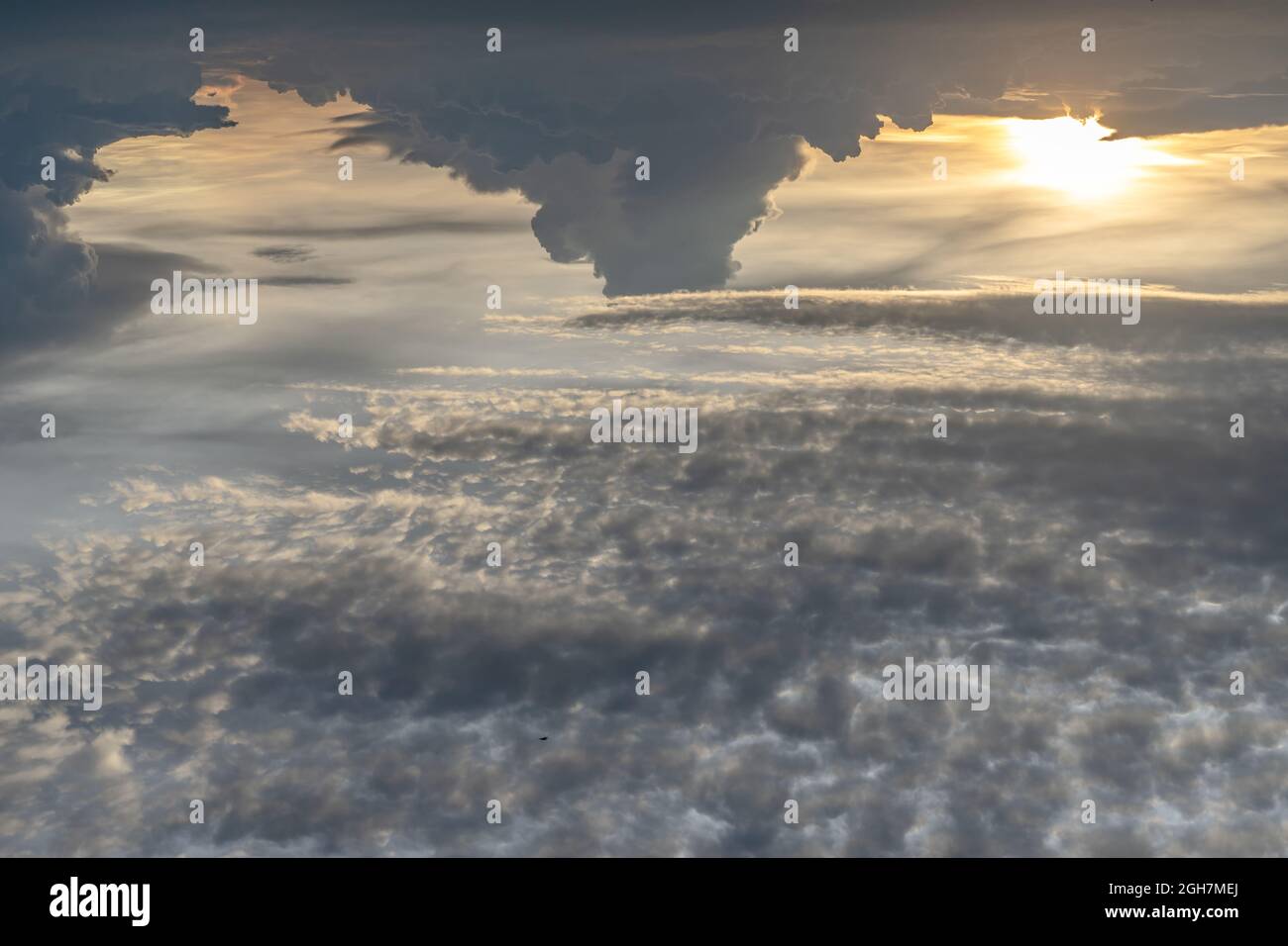 Beautiful sky with clouds background. The softness of the clouds and ...