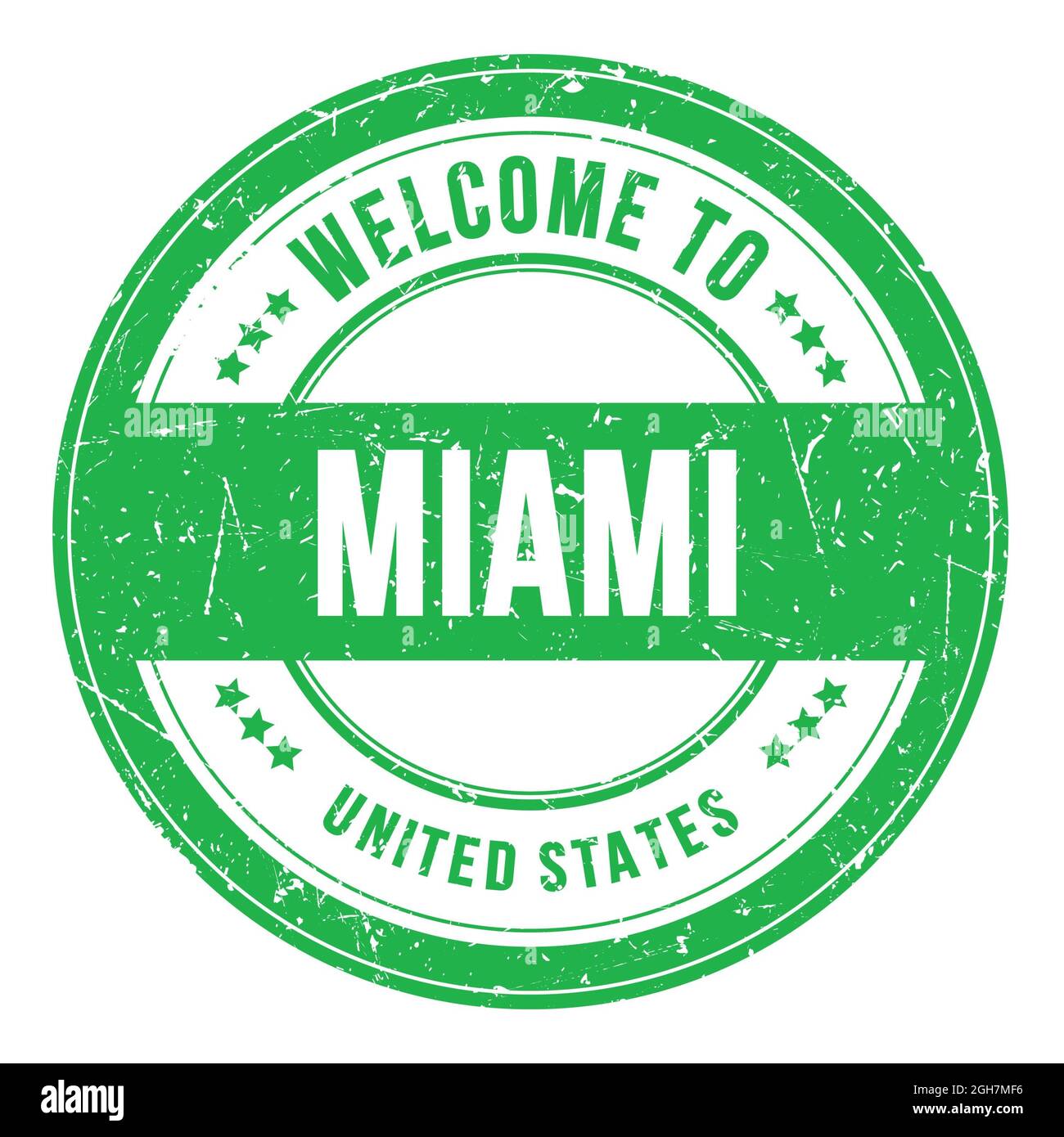 Welcome miami stamp hi-res stock photography and images - Alamy