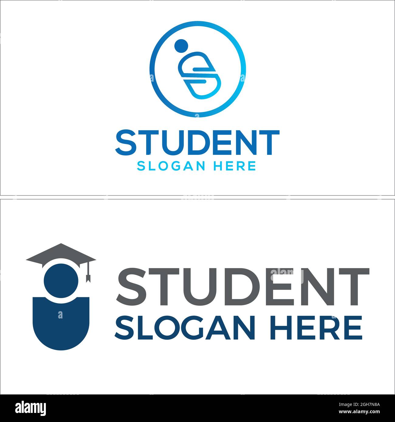 Education student graduation cap logo design Stock Vector Image & Art ...