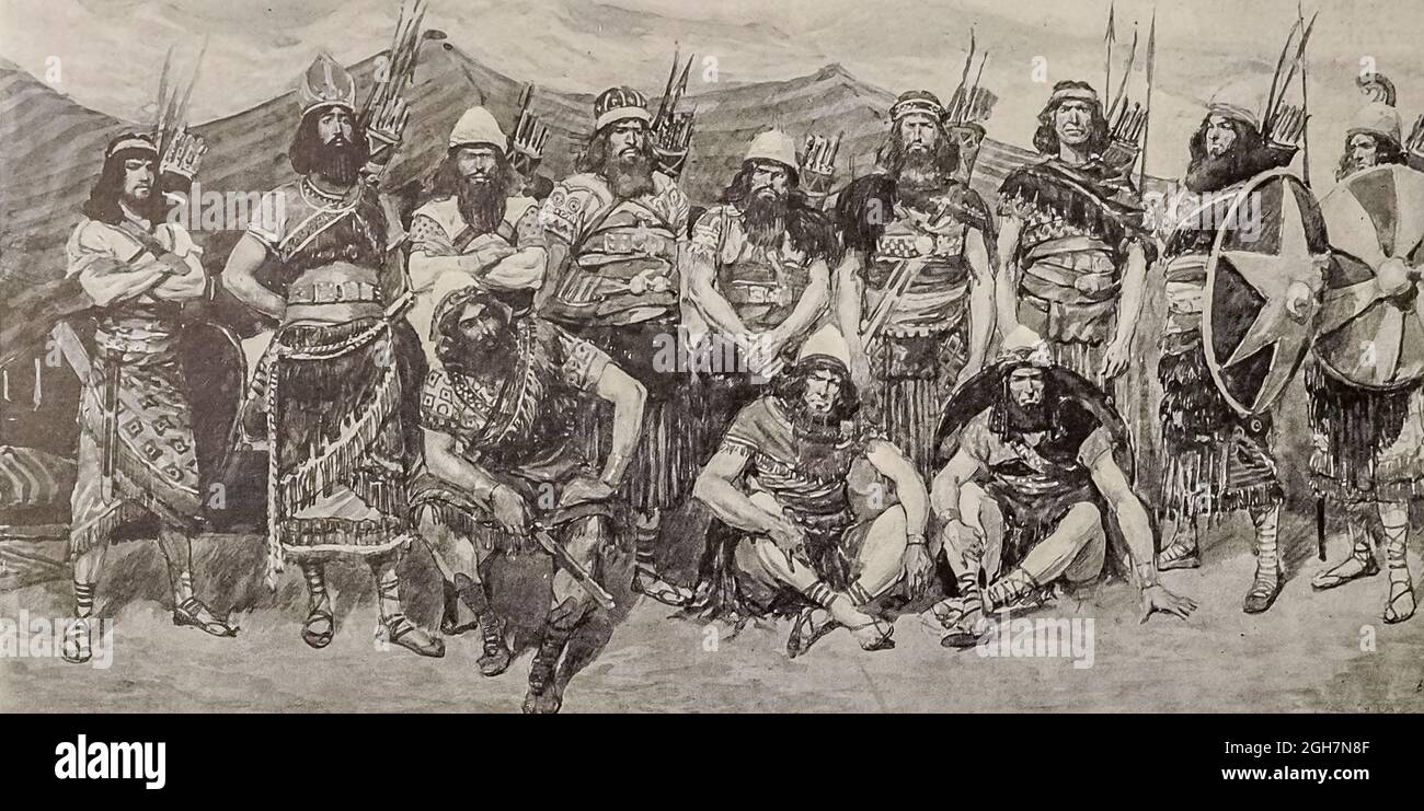 DAVID’S VALIANT MEN. I Chron. xi. 26. ‘Also the valiant men of the armies were, Asahel the ...