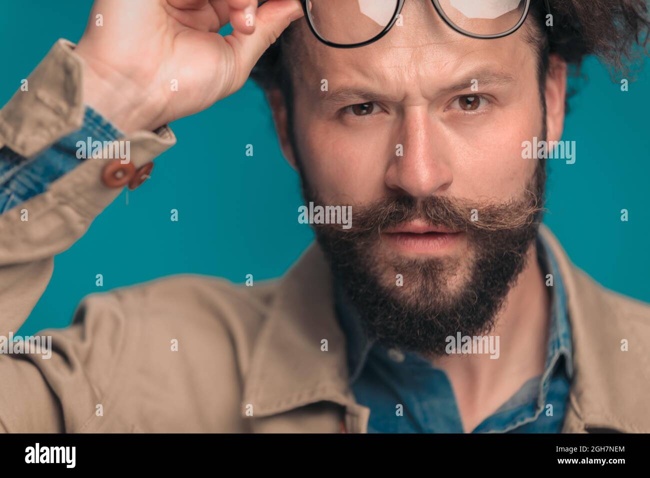 Forehead moustache hi-res stock photography and images - Alamy
