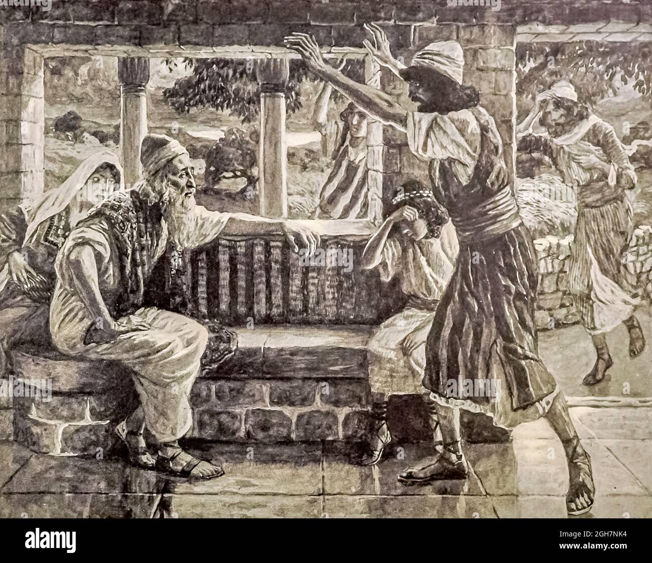 JOB HEARS BAD TIDINGS. Job i. 18. While he was yet speaking, there came ...