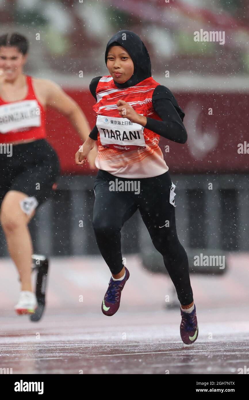 TIARANI Karisma Evi (INA) competes in the Athletics - Women's 100m ...