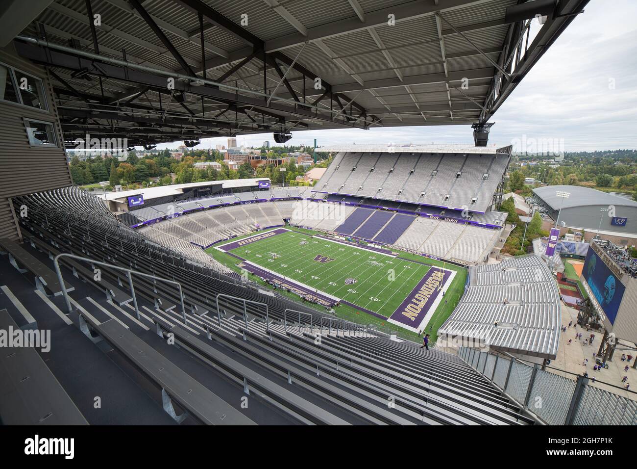 Seattle, United States. 04th Sep, 2021. General view of Alaska Airlines ...