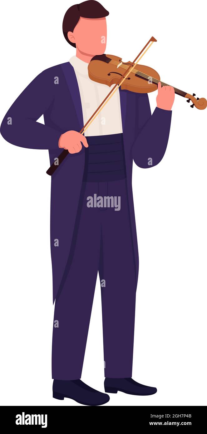 Violin player man silhouette hi-res stock photography and images - Alamy