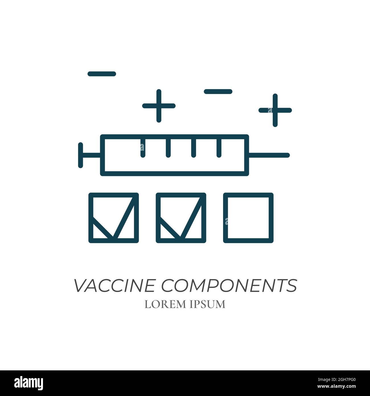 Vaccination and immunization logo icon. Symbol isolated Stock Vector ...
