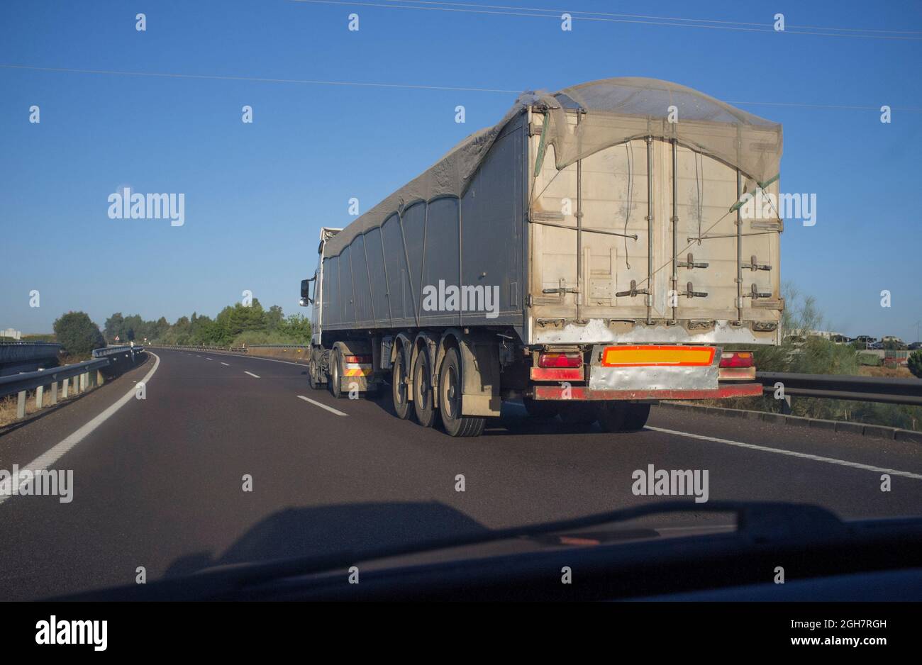 Inside truck cabin view hi-res stock photography and images - Alamy