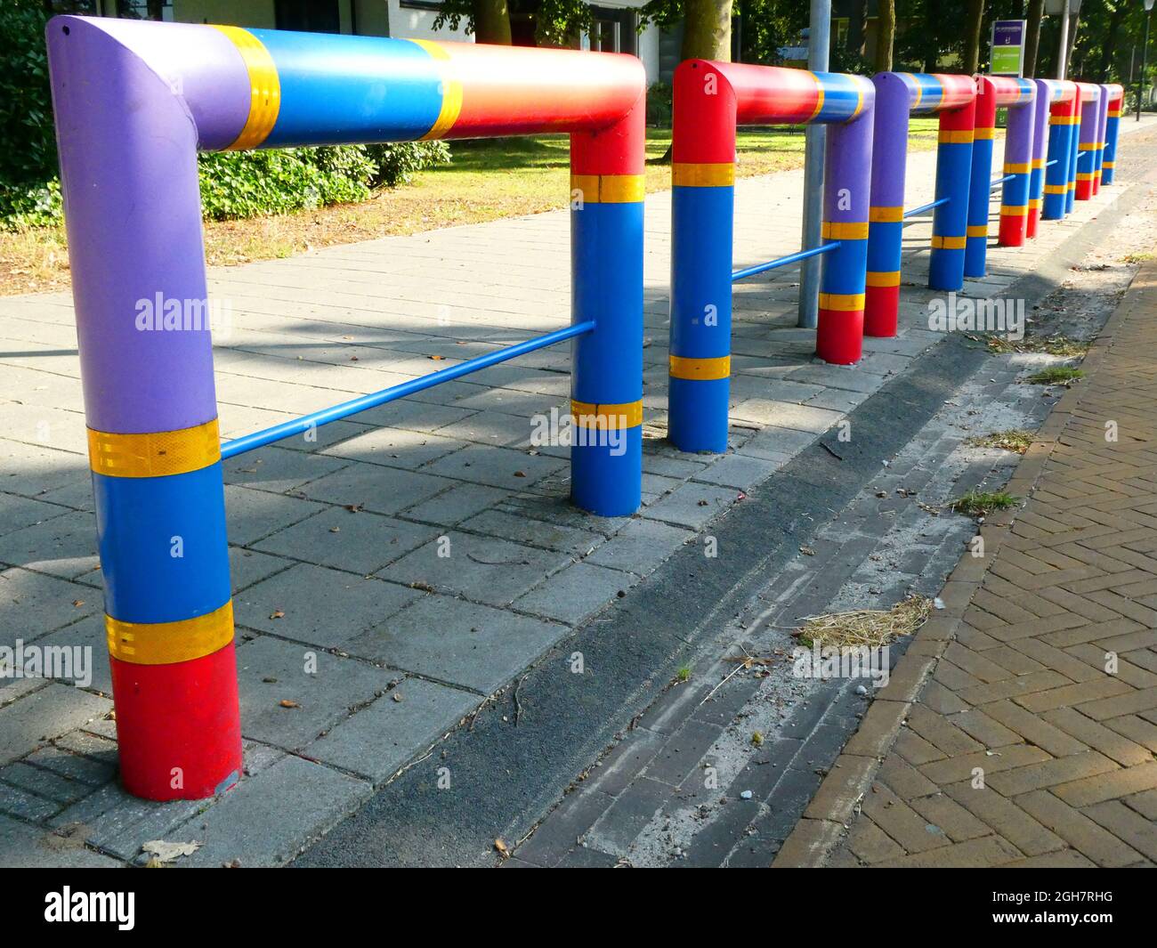 Pedestrian barrier hi-res stock photography and images - Alamy